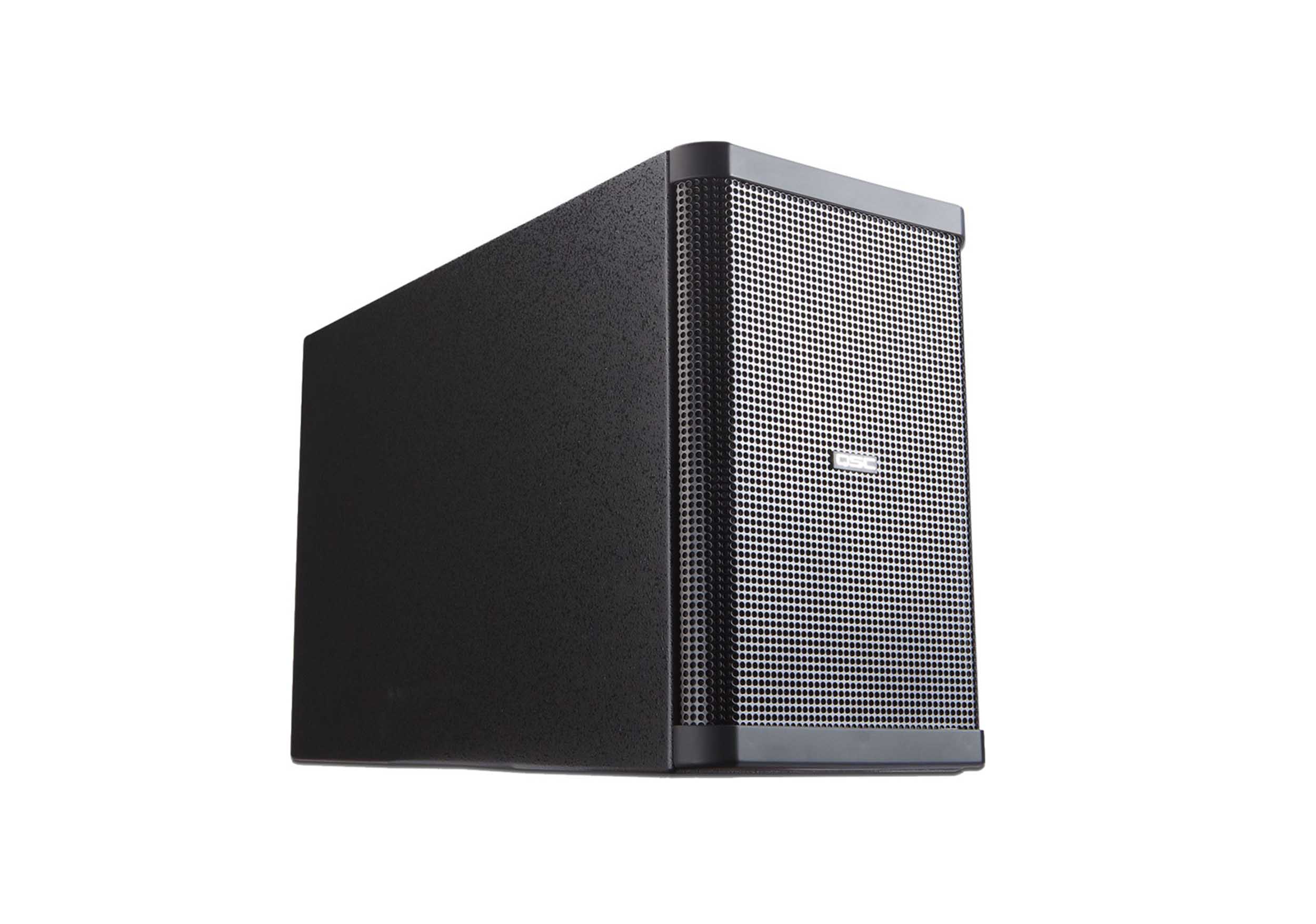 QSC AD-S28Tw-BK, Acoustic Design Surface Mount Subwoofer Black - 8 Inc