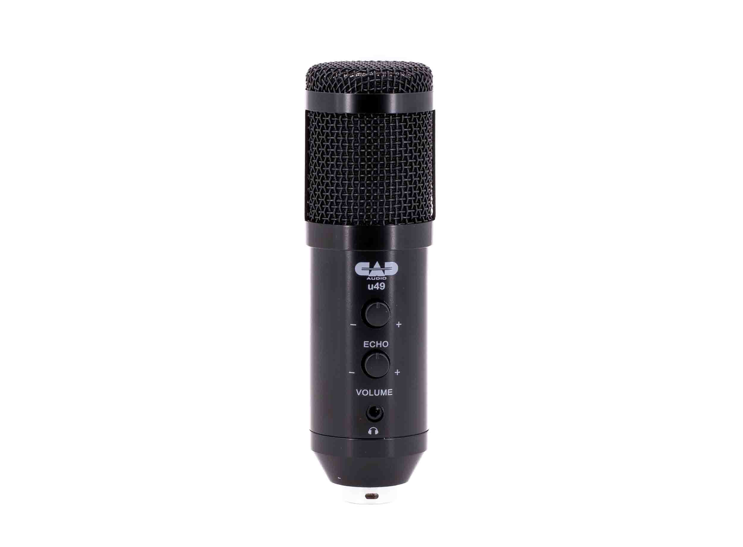 CAD U49 USB Side Address Studio Mic w/ Headphone Monitor & Echo
