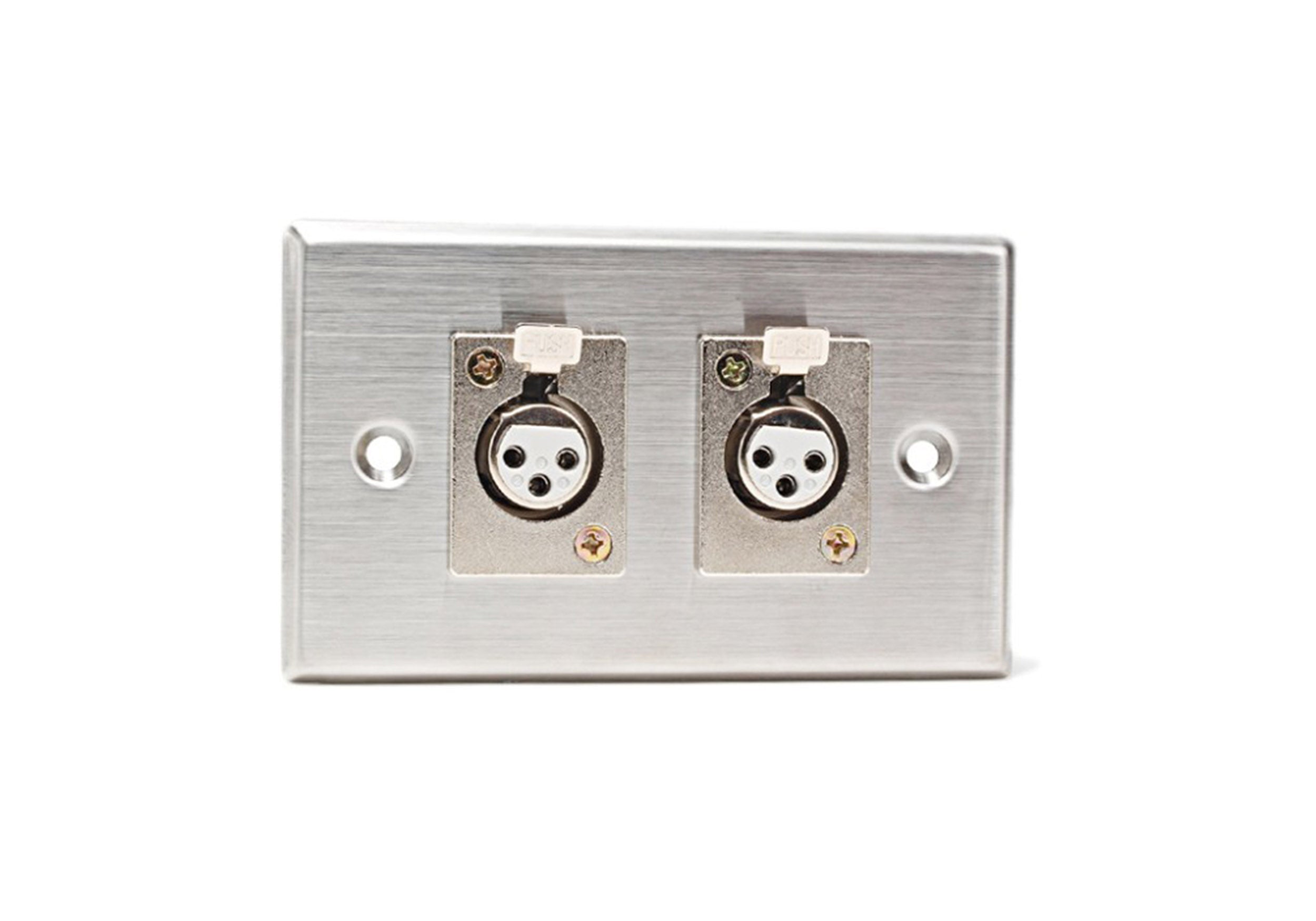 CAD Audio 40-348 Dual Duplex 3-Pin XLR Female Wall Plate