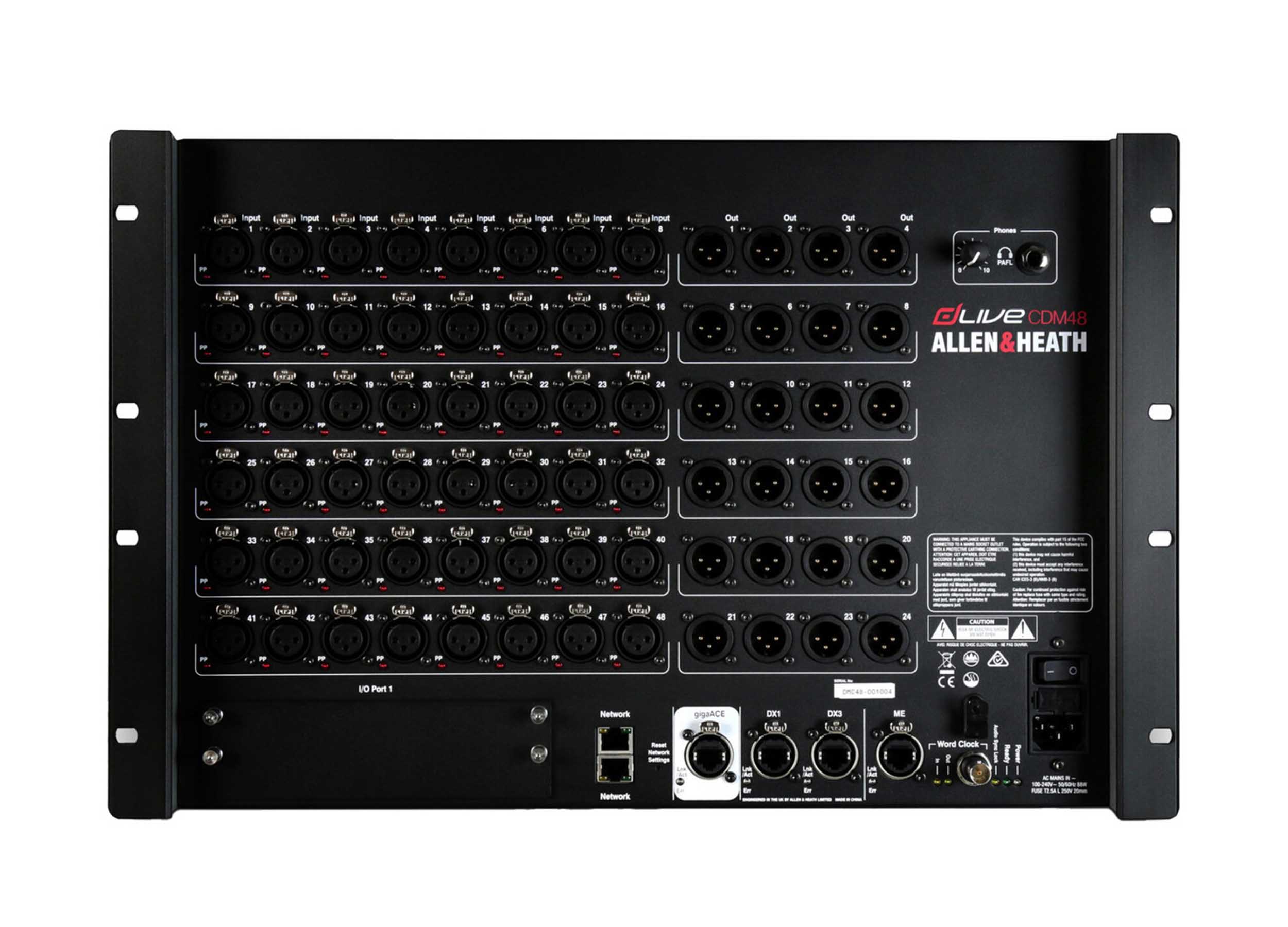 Allen & Heath DLive-CDM48-RUFX, MixRack Stage Box