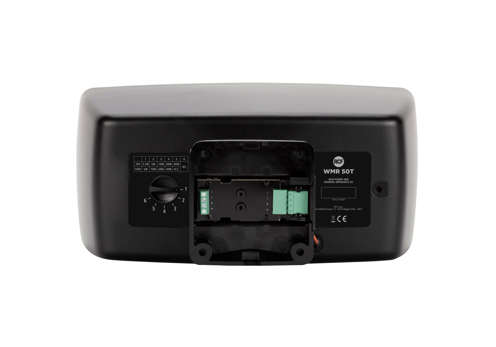 RCF WMR 50T 5-Inch 2-Way Wall Mount Monitor Passive Speaker with Trans