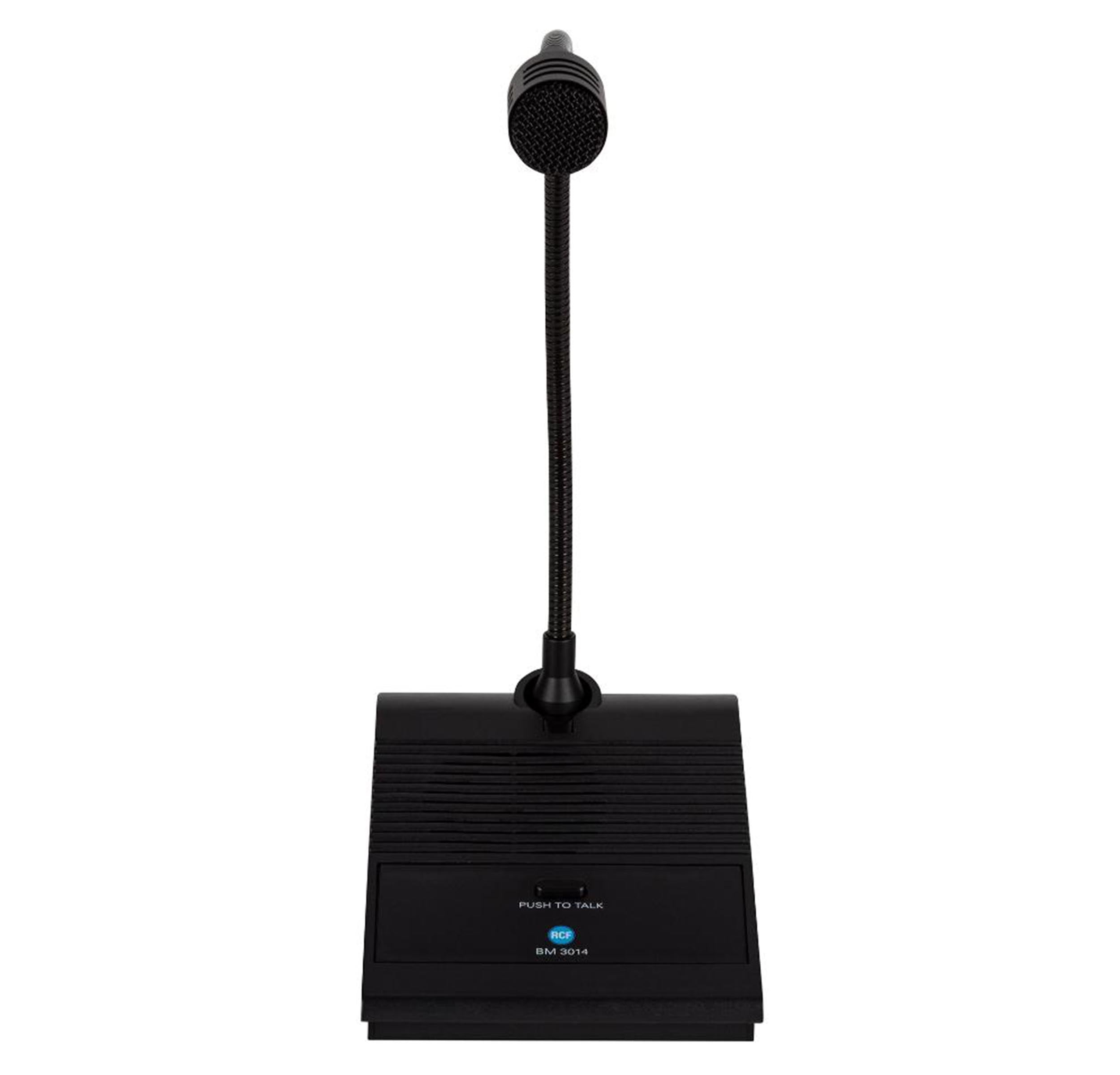 RCF BM 3014 Preamplified Paging Microphone with 320 mm Gooseneck - Bla