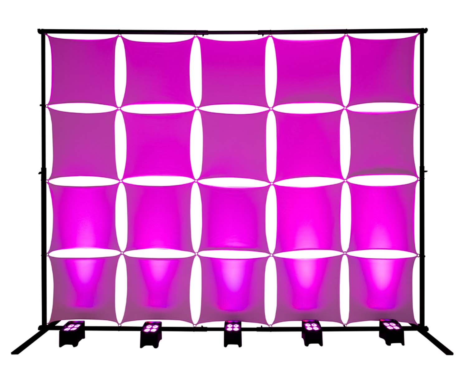 Headliner HL30070 Ventura DJ Backdrop use with uplights for vivid colo