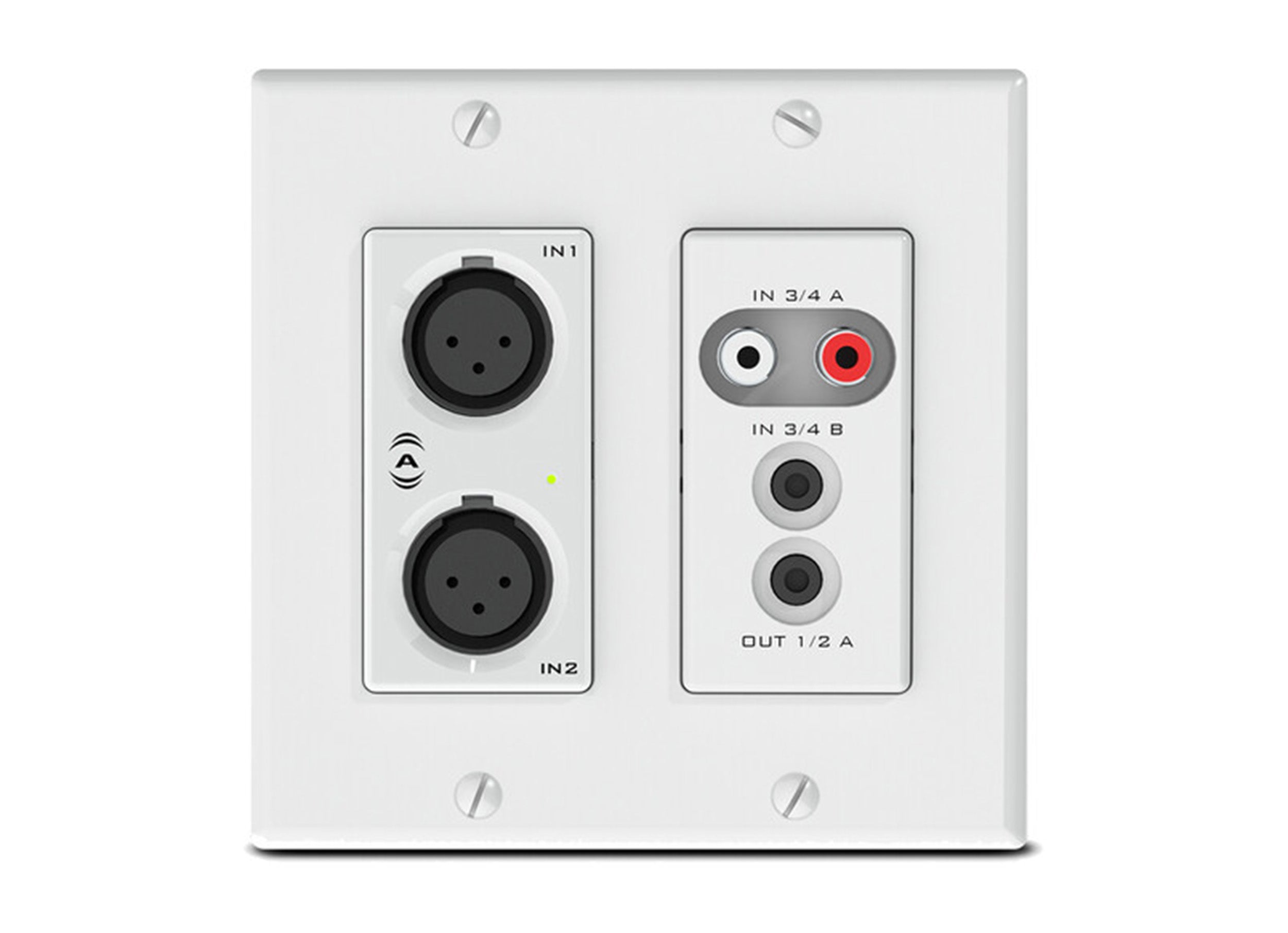 QSC Und6io, Attero Tech By QSC Dante Networked Audio Wall Plate