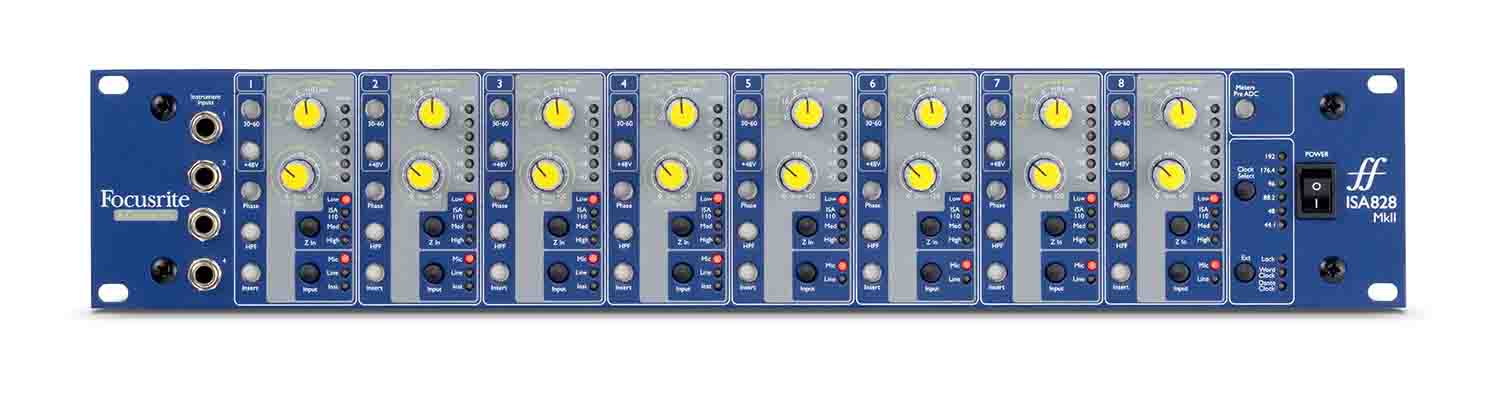Focusrite Pro ISA 828 MkII 8-Channel Preamp for Mic, Line-Level, and H