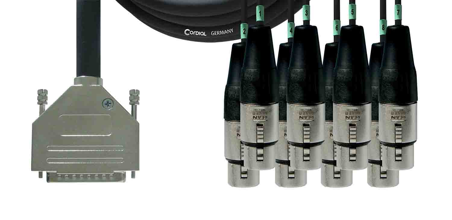 Cordial CFD DFT, D-SUB 25 Pin Male to XLR 3-Pin Female Multicore Cable